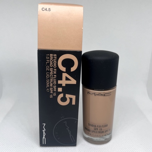 MAC Cosmetics | Makeup | New Mac C45 Studio Fix Fluid Spf 5 | Poshmark